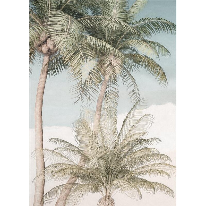 Tapeten Komar R2-003 Vlies Fototapete "Palm Oasis" bunt, 119,18
